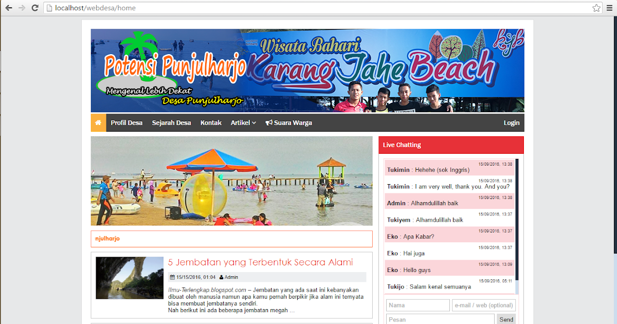 Source Code Aplikasi Web Potensi Desa Responsive Dengan Php Pdo Jquery Ajax And Mariadb Yukcoding
