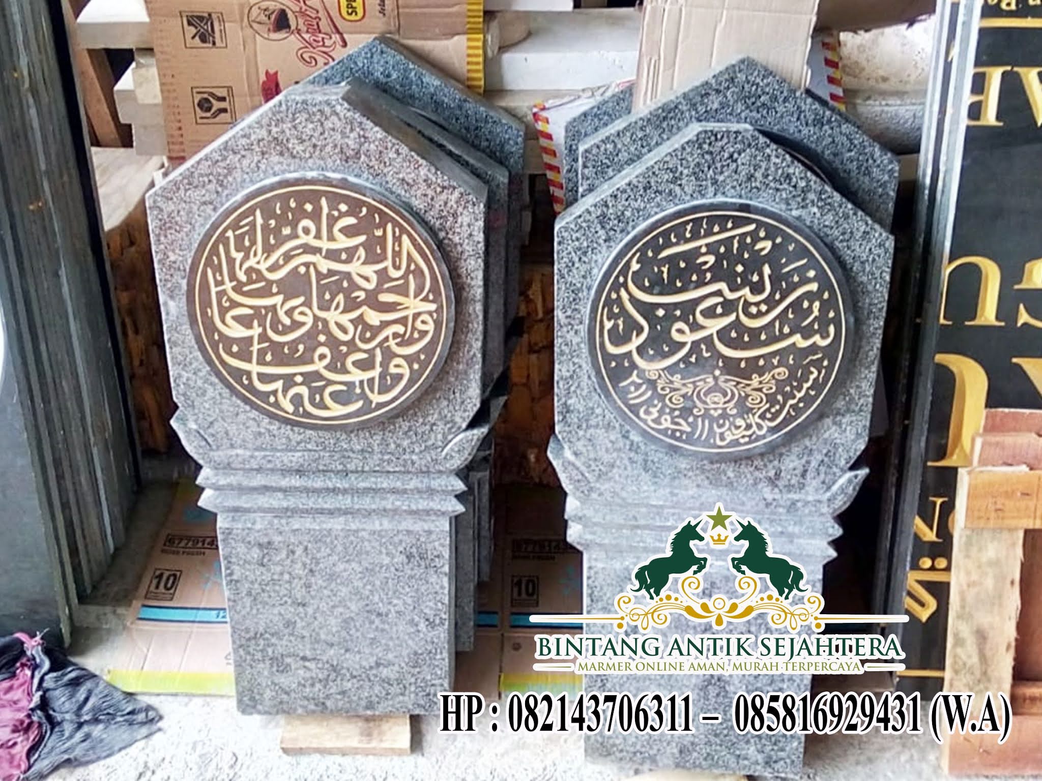 Nisan Kuburan Batu Alam, Model Nisan Jumbo, Batu Nisan Design Custom ...