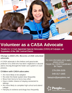 Culpeper County Library: Volunteer as a CASA Advocate