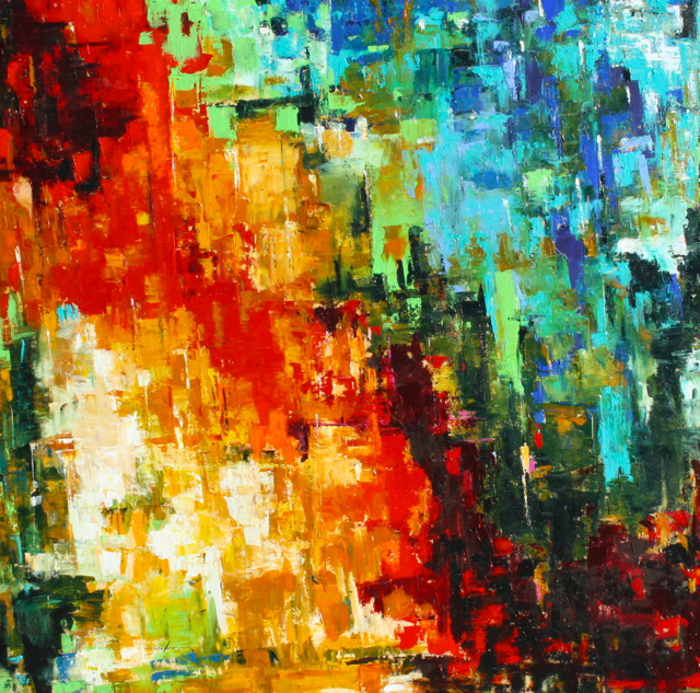 Elizabeth Chapman Art: Commissioned Palette Knife Painting, "Summer ...