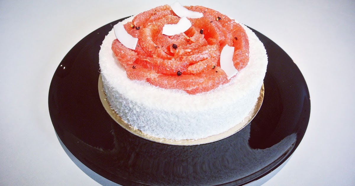Aux Fourneaux Avec Flo: Entremet pamplemousse et noix de coco