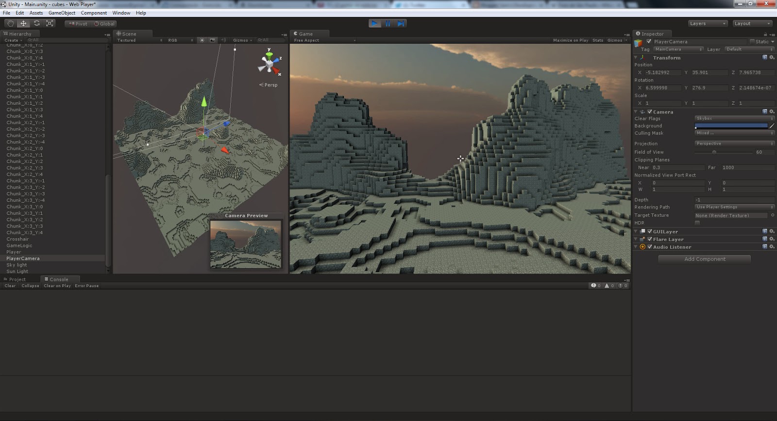Sam's Game Dev Stuff: Cubes: Unity Minecraft Clone