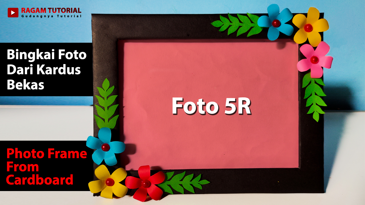 Bingkai Foto dari Kardus Bekas