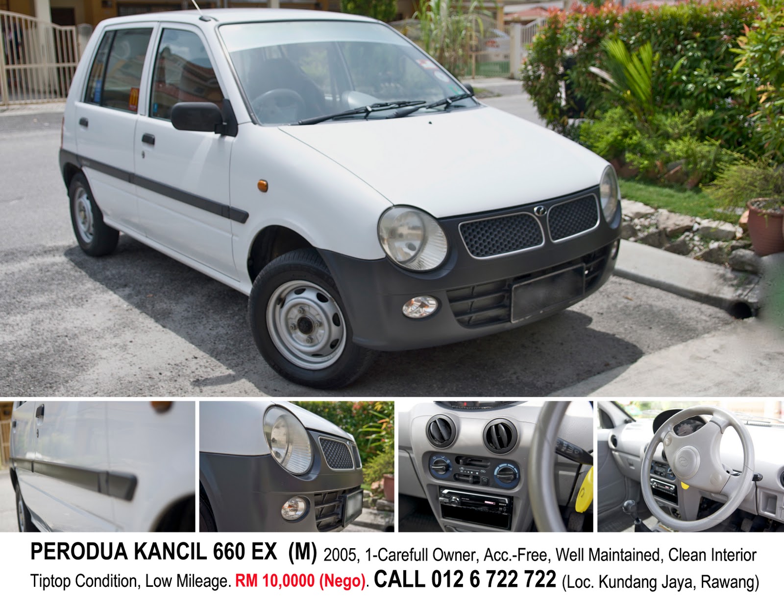 Sentuhan Listrikku: my perodua kancil 660 ex (m) : FOR SALE
