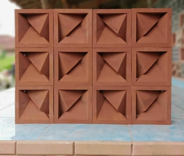 Roster Bata / Terakota Motif Duren