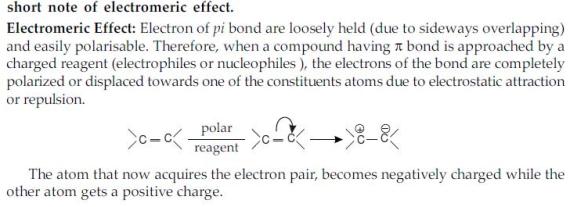 Vedupro: Electromeric Effect, E Effect, Electromeric Effect Mechanism ...