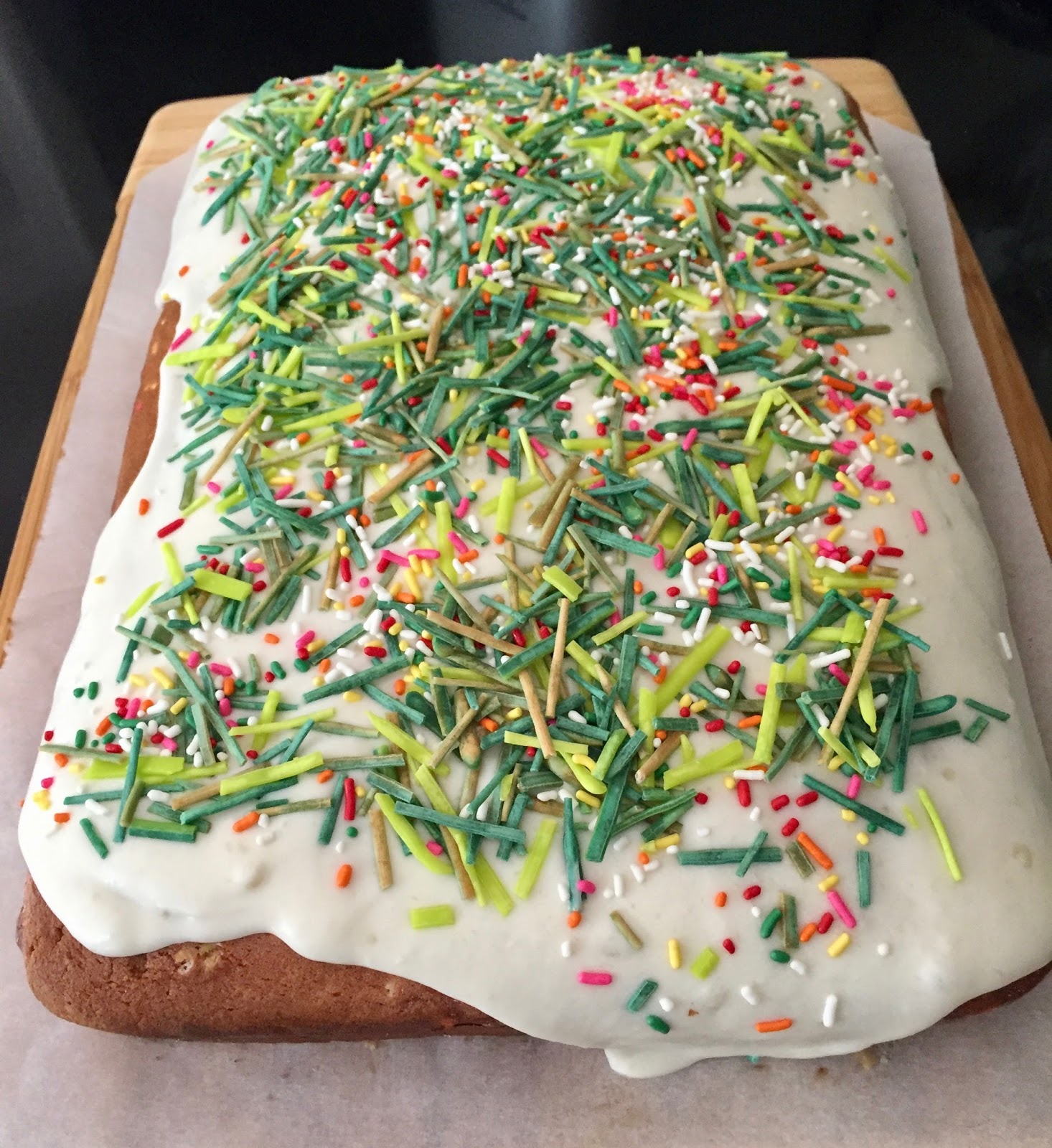My Mother's Apron Strings: Confetti Cake with Homemade Sprinkles (Jimmies)