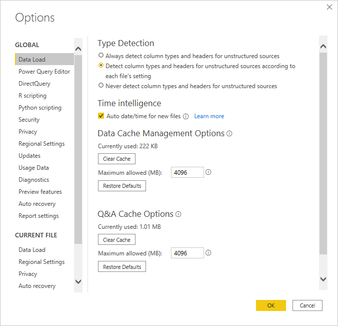 How to clear report cache in Power BI