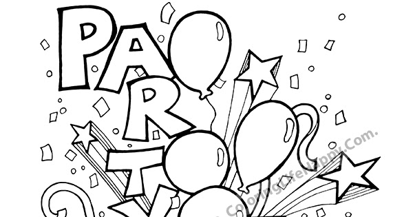 Party Zone Coloring Coloring Pages