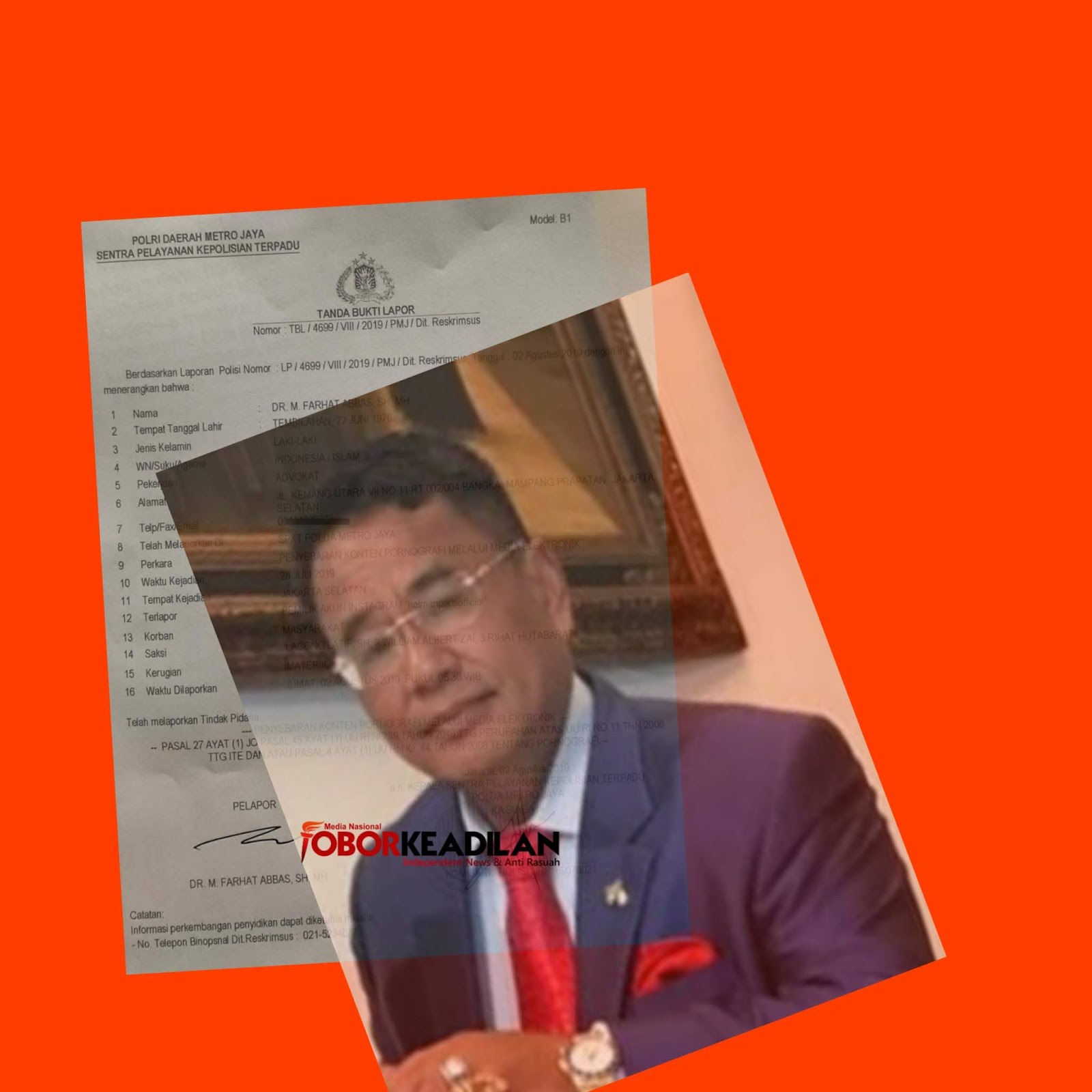 Hotman Paris Dipolisikan Oleh Farhat Abas Kuasa Dari LSM GADC Terkait Dugaan Penyebaran Konten ...