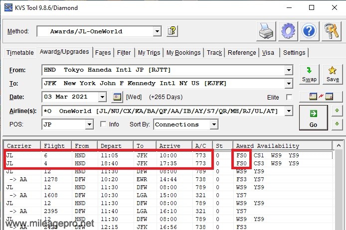 ค้นหาที่นั่งตั๋วแลกไมล์ด้วย KVS Tool ตอนที่ 2 - Mileage Pro