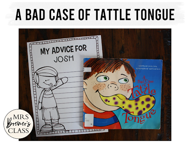 A Bad Case of Tattle Tongue | Book Study & Tattle Rules Poster | Mrs ...