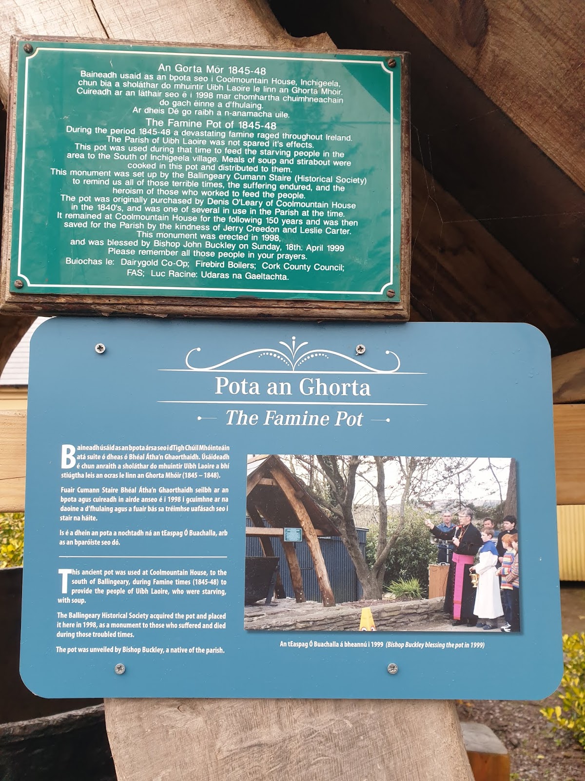 northsider: Stopping To Look At A Famine Pot In A West Cork Village.