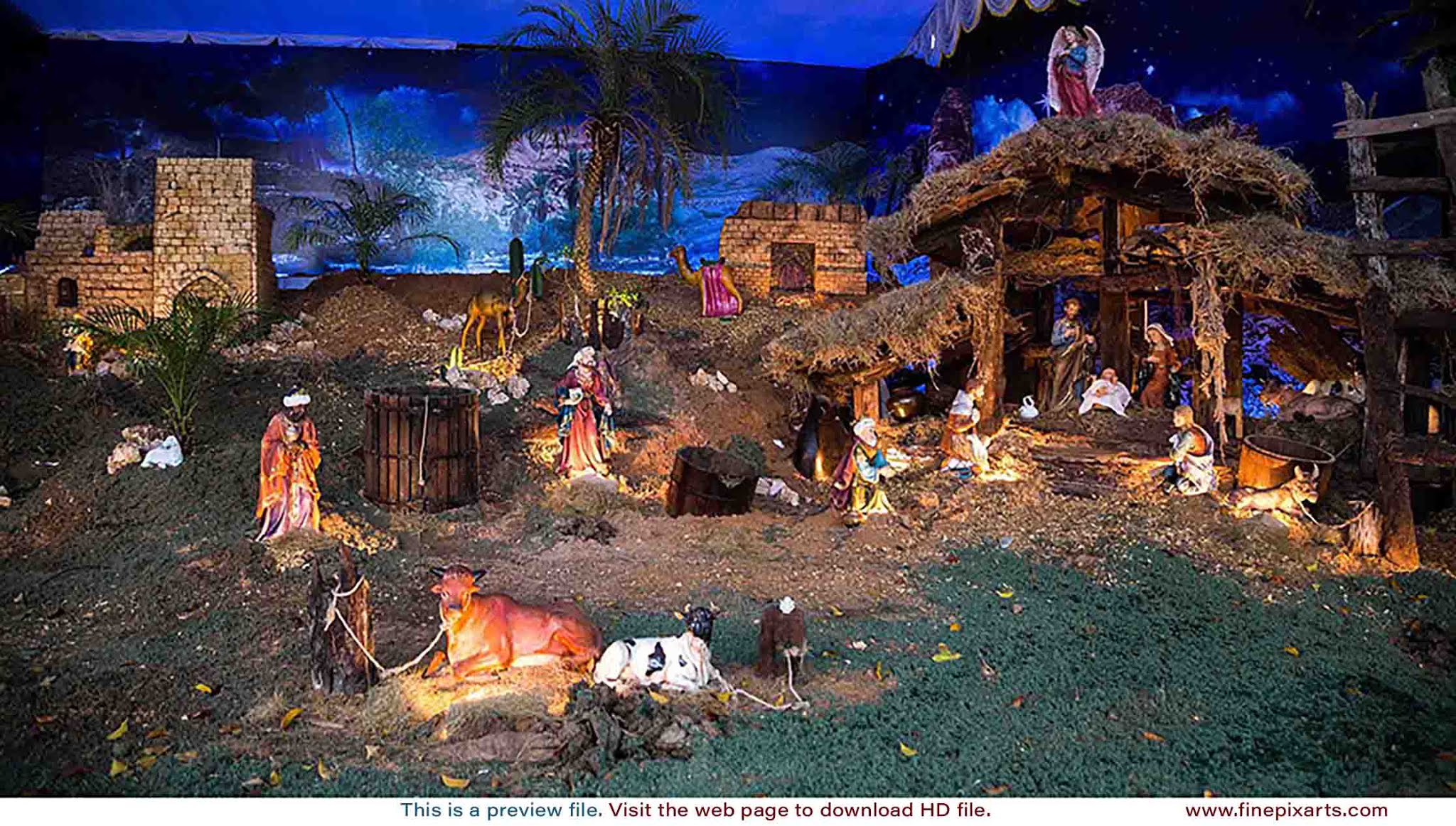 Christmas crib Pulkoodu St. Francis Assisi Cathedral Ernakulam 00003