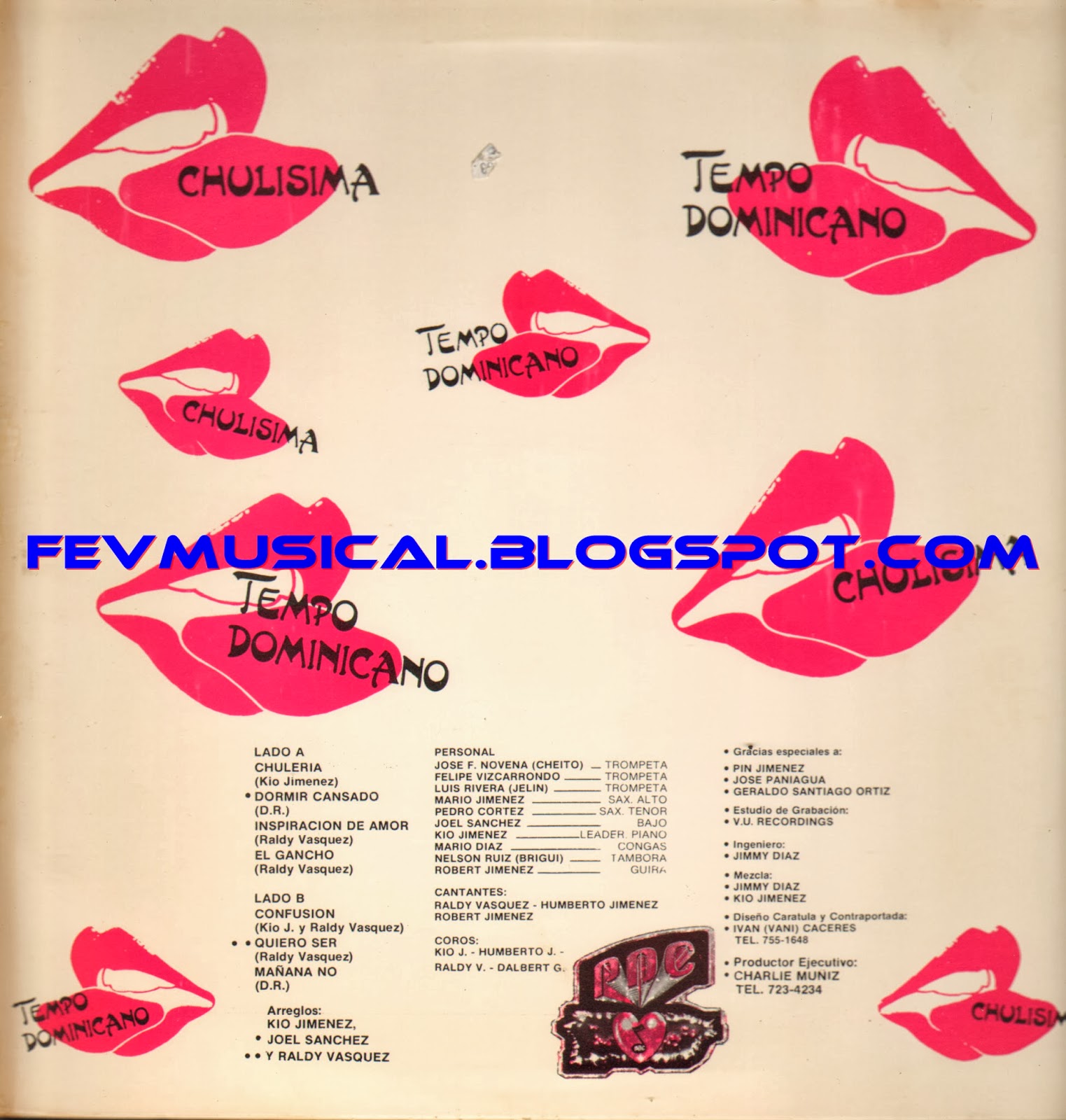 FEV MUSICAL: 1985 - Tempo Dominicano - Chulisima (PDC)