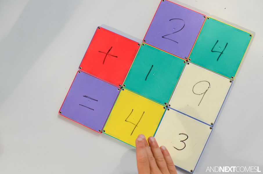 Simple Math Activity for Kids Using Magna-Tiles | And Next Comes L ...