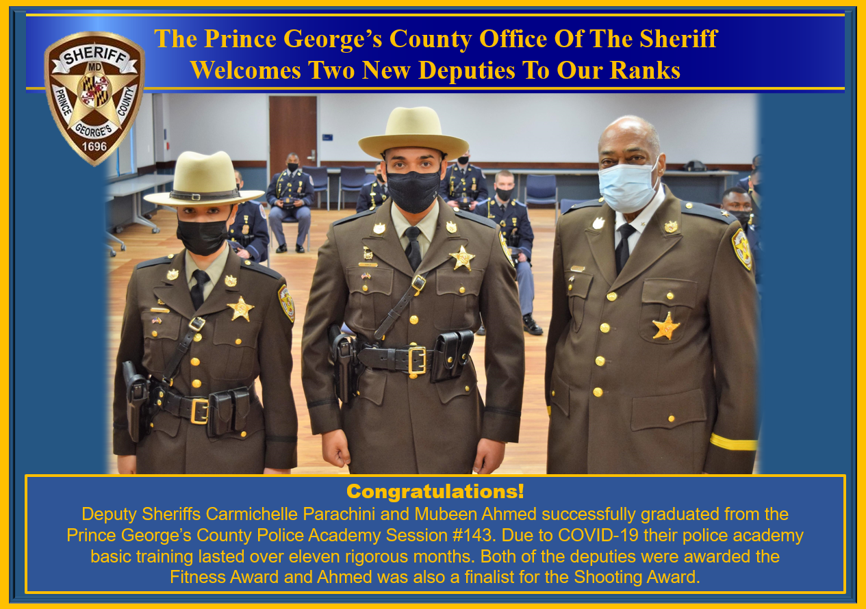 PRINCE GEORGE'S COUNTY OFFICE OF THE SHERIFF: PGSO Welcomes Our Newest ...