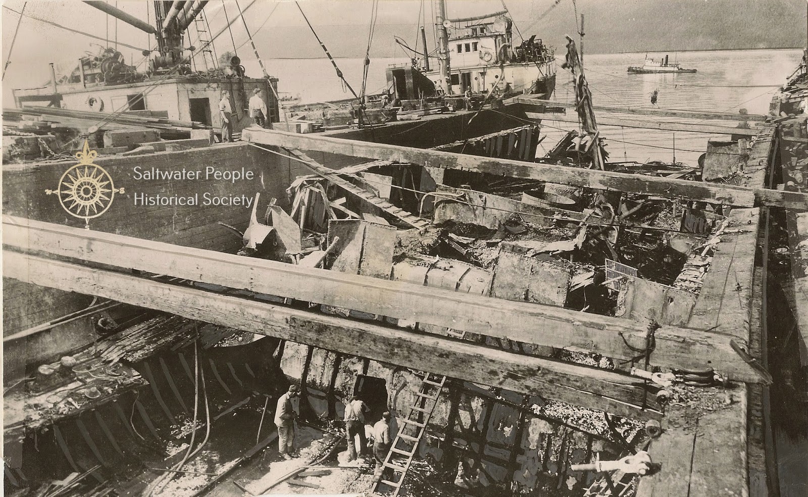 Saltwater People Log: The FOREST PRIDE, Barkentine and Barge