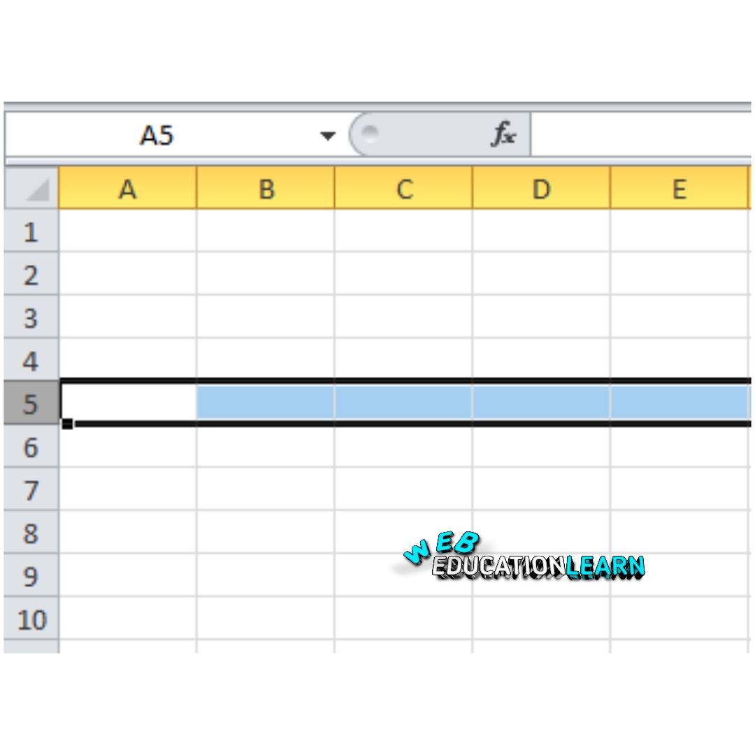 #1 Excel Rows And Columns - Webeducationlearn