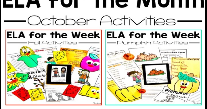 ELA for October - Today in Second Grade