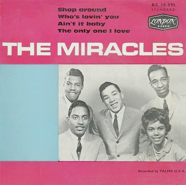 Les EPs français: MIRACLES - 1961 - FR-LONDON 10092 - Shop around (mono)