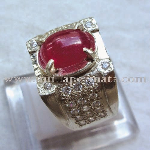 Cincin Permata Ruby Corundum | Batu Mulia | Batu Permata | Batu Akik ...