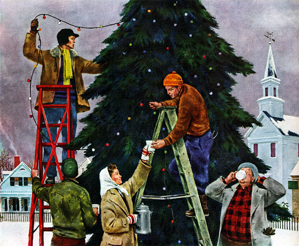 Saved From The Paper Drive: Nostalgic Christmas Scenes