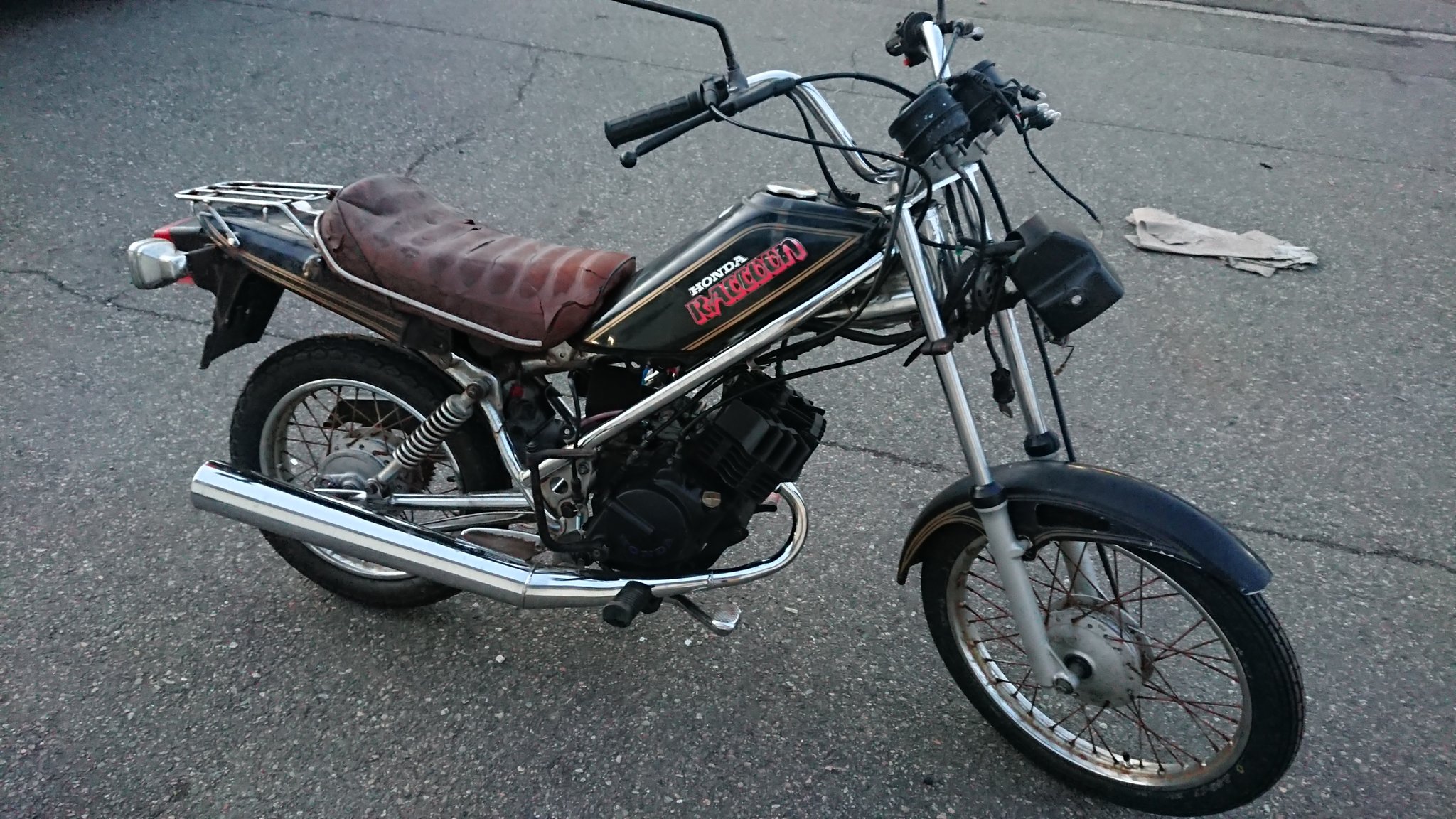 かにまるガレージ: ホンダ MM50 ラクーン 組み立て,整備,公道復帰