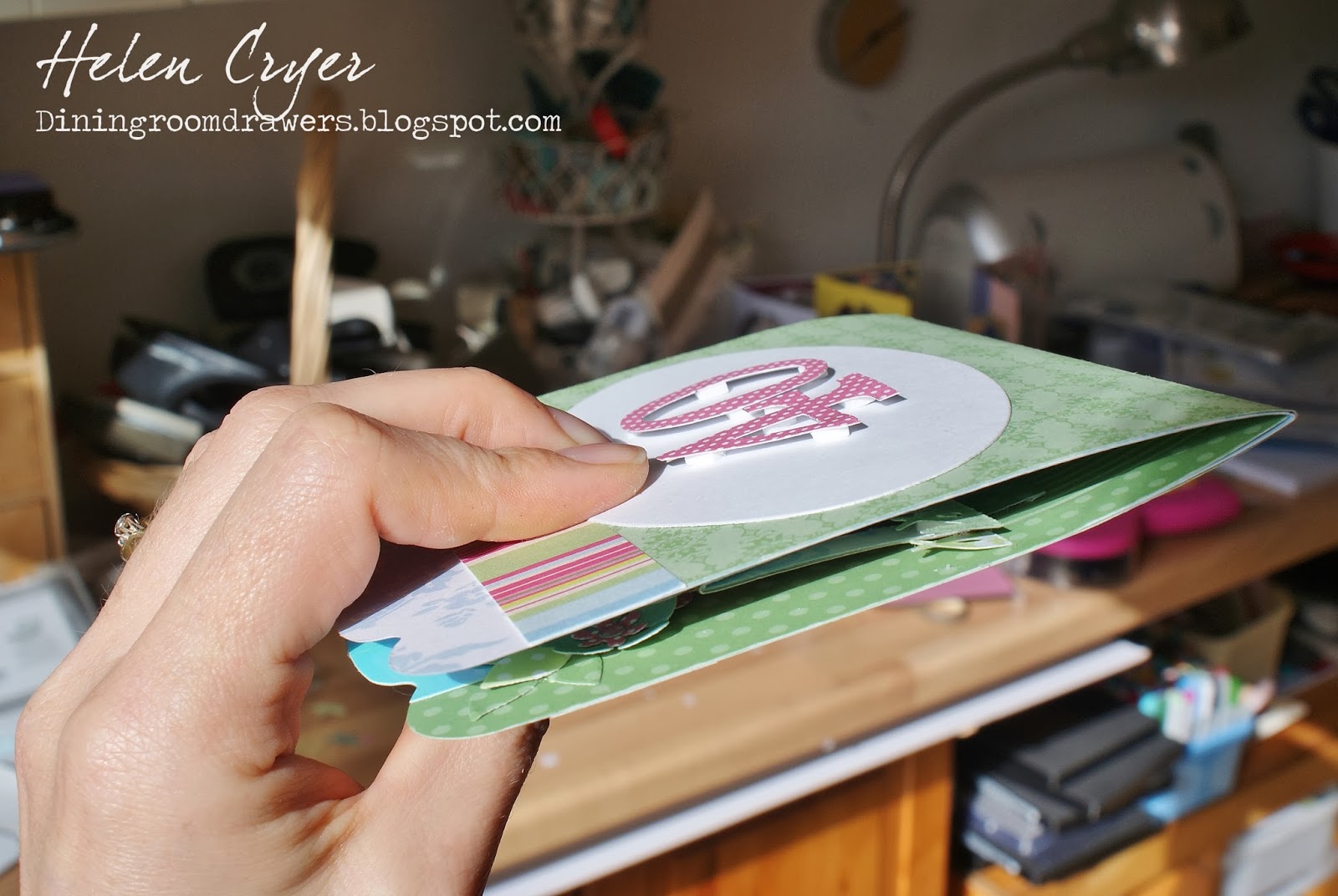 The Dining Room Drawers: Pop It Ups Garden Bench Card 'English Summer'