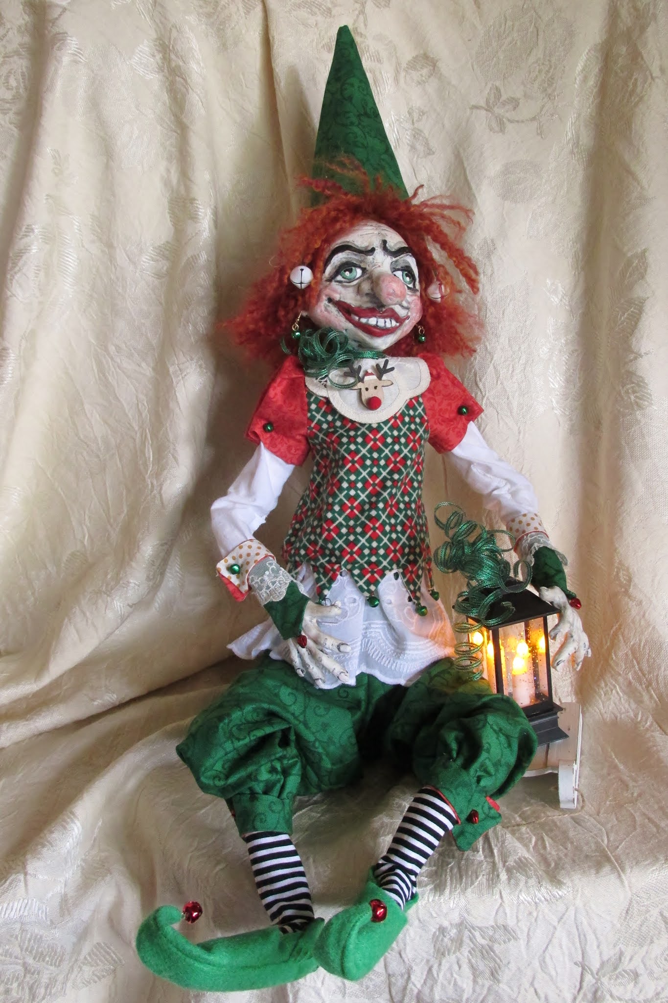 Primville - Kathie Ruffner: Cinnamon a Fun Festive Red Headed Christmas Elf