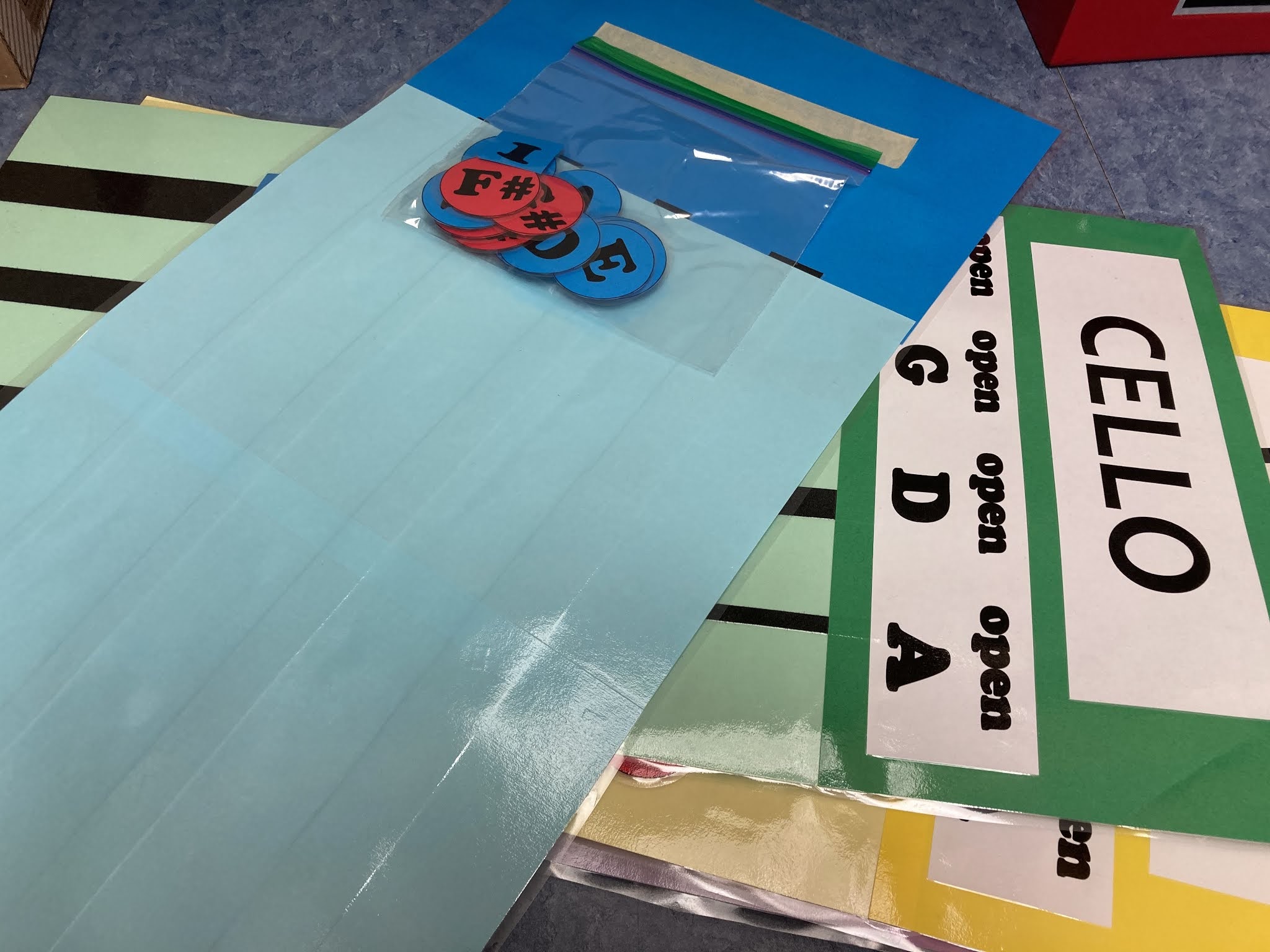 Teaching Elementary Orchestra : Fingering Chart Displays