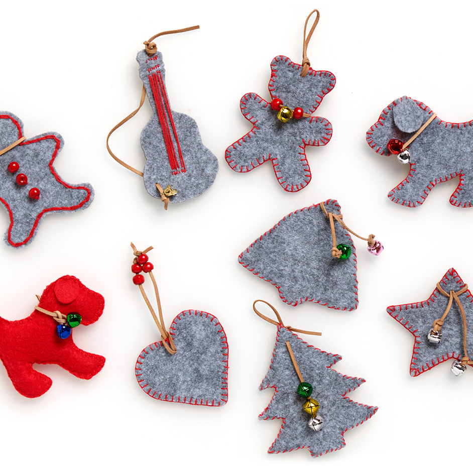It's A Ruby And Pearl Christmas Thing ...: Felt Christmas Decorations