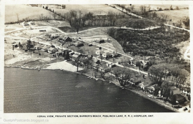 Guelph in postcards: Puslinch Lake, Guelph's first resort