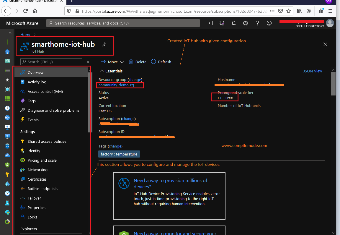 Getting Started With Azure Iot Hub