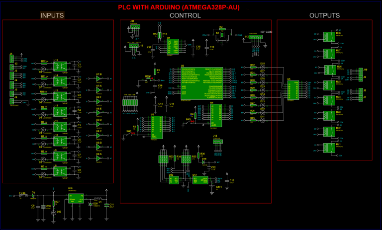 PLC with ARDUINO (ATmega 328p)