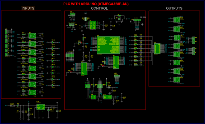 PLC with ARDUINO (ATmega 328p)
