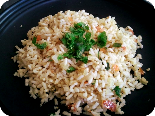 Vegetarian Mané Thindi: Mandalad Oggarne (Spicy puffed rice)