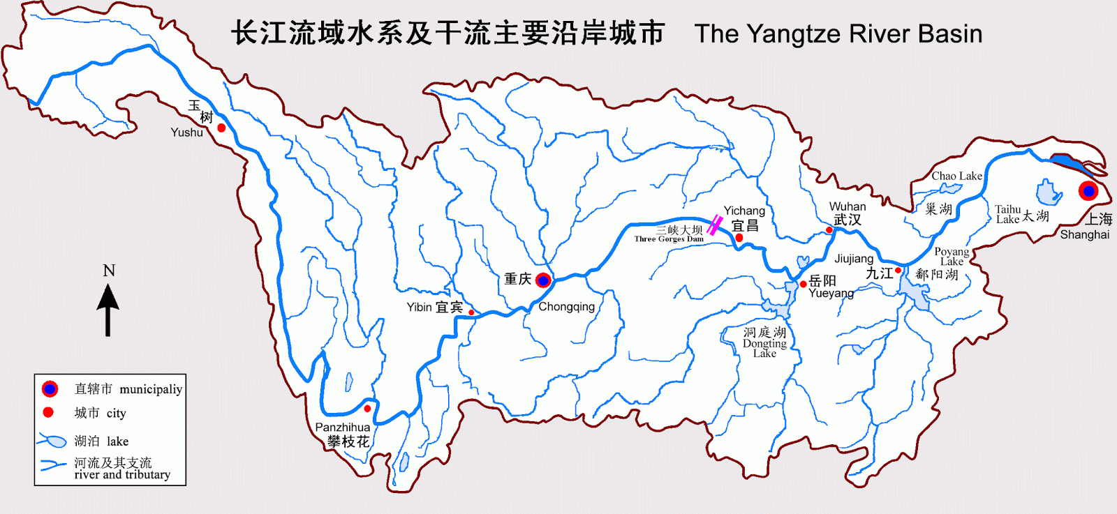 Map Of China Yangtze River 88 World Maps
