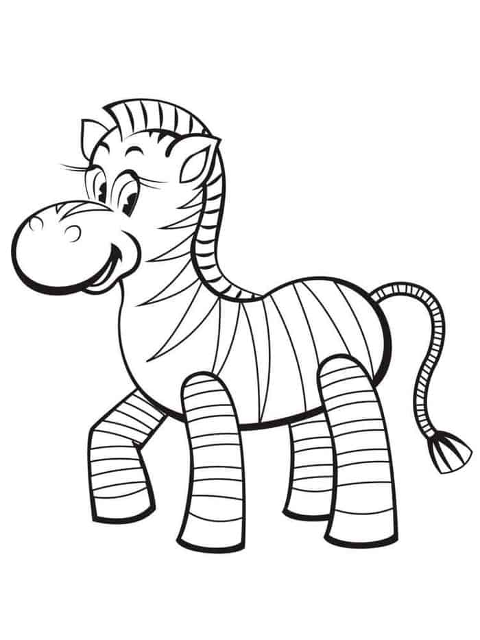 Zebra Coloring Pages For Kids - Yuk Sebar