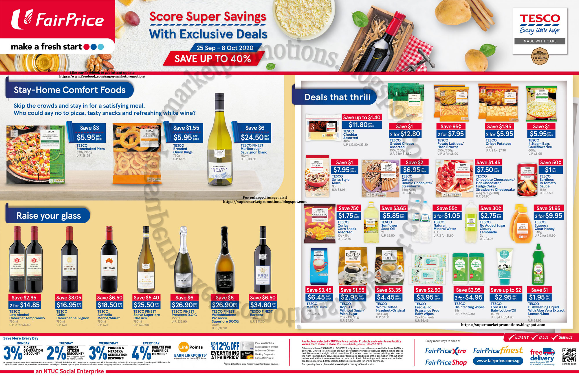 NTUC FairPrice Tesco Promotion 25 September - 08 October 2020 ...