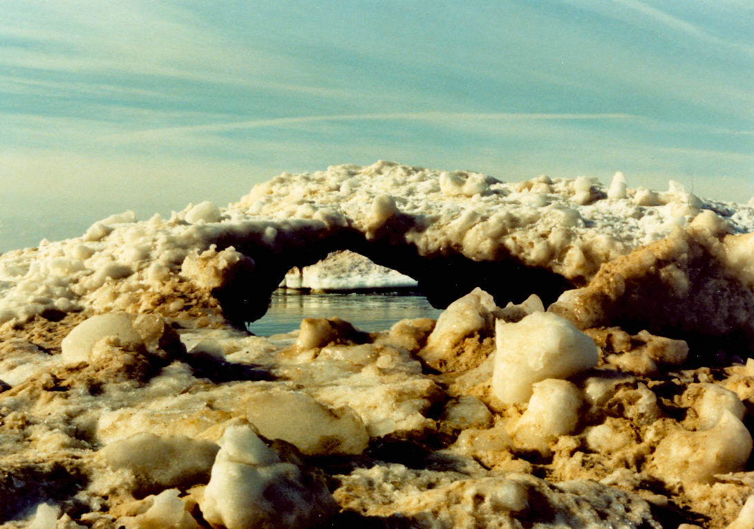 Dynamic Great Lakes: Shore Ice on Lake Michigan