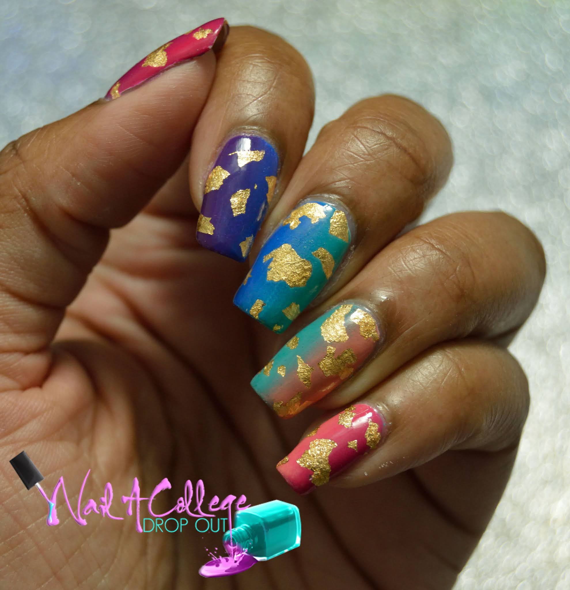 Nail A College Drop Out: Zoya Splash Nail Art