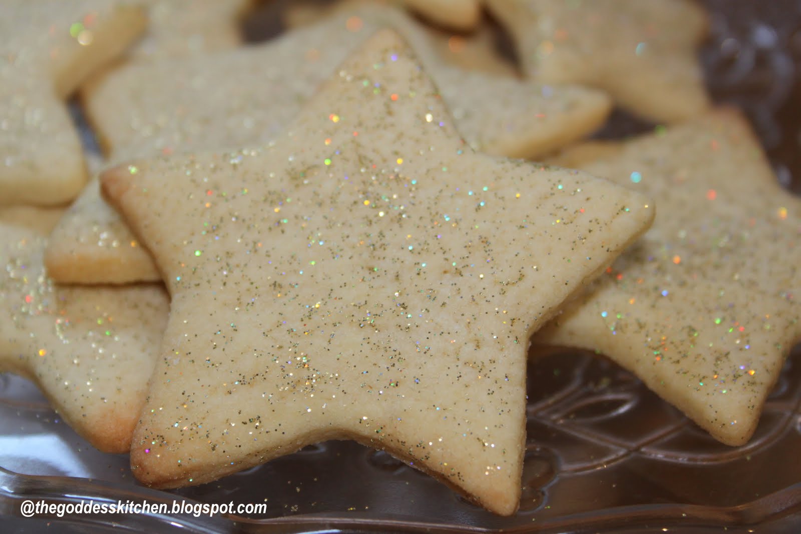 ♥ The Goddess's Kitchen ♥: Gold-Dust Star Cookies