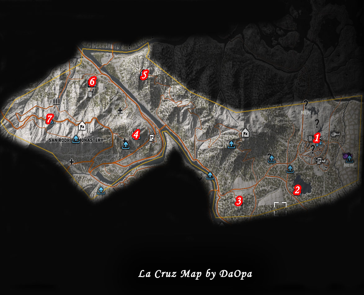 Ghost Recon Wildlands: La Cruz Map