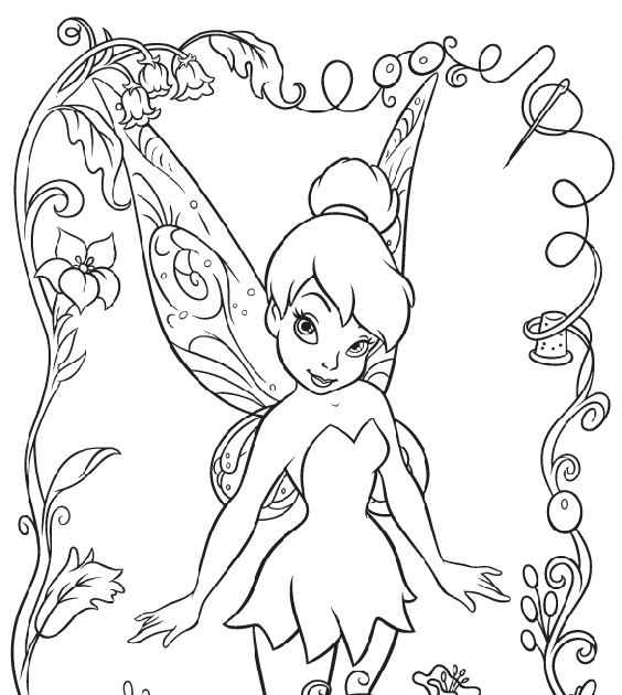 Tinkerbell Coloring Page ~ Coloring Pages