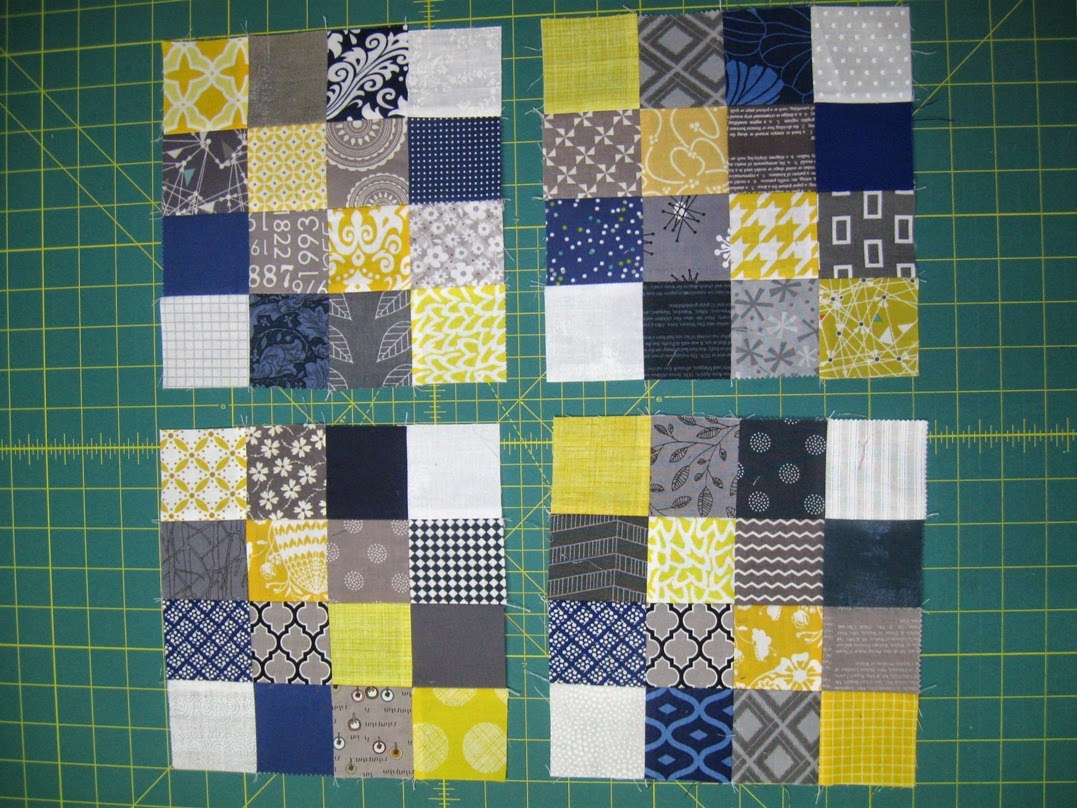 Happy Quilting: Super Scrappy Triple Irish Chain Block - A Tutorial
