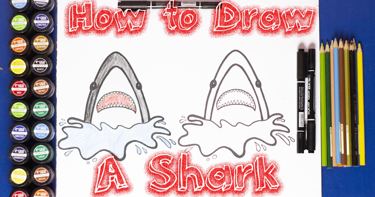 How to Draw a Shark Jumping Out of the Water