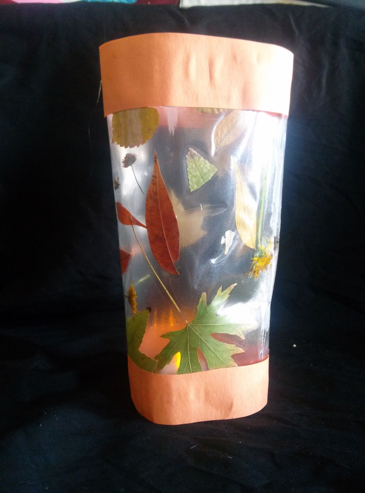 Autumn Leaf Paper Lantern Craft
