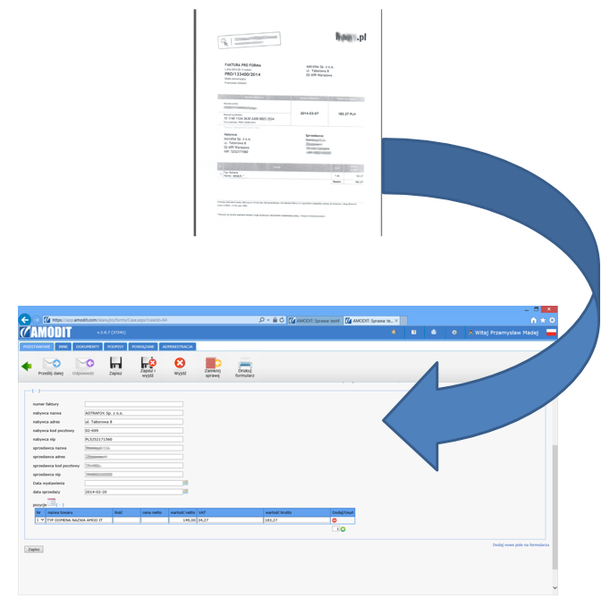 Amodit Workflow Learns From You Amodit Invoice Ocr