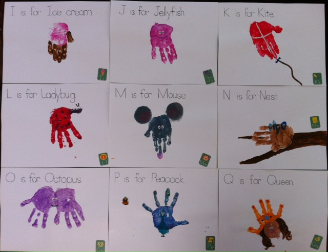 Getting from here to there: Alphabet Handprints